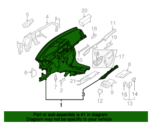 216-680-39-87-8L50 - Instrument Panel 2007-2010 Mercedes-Benz ...
