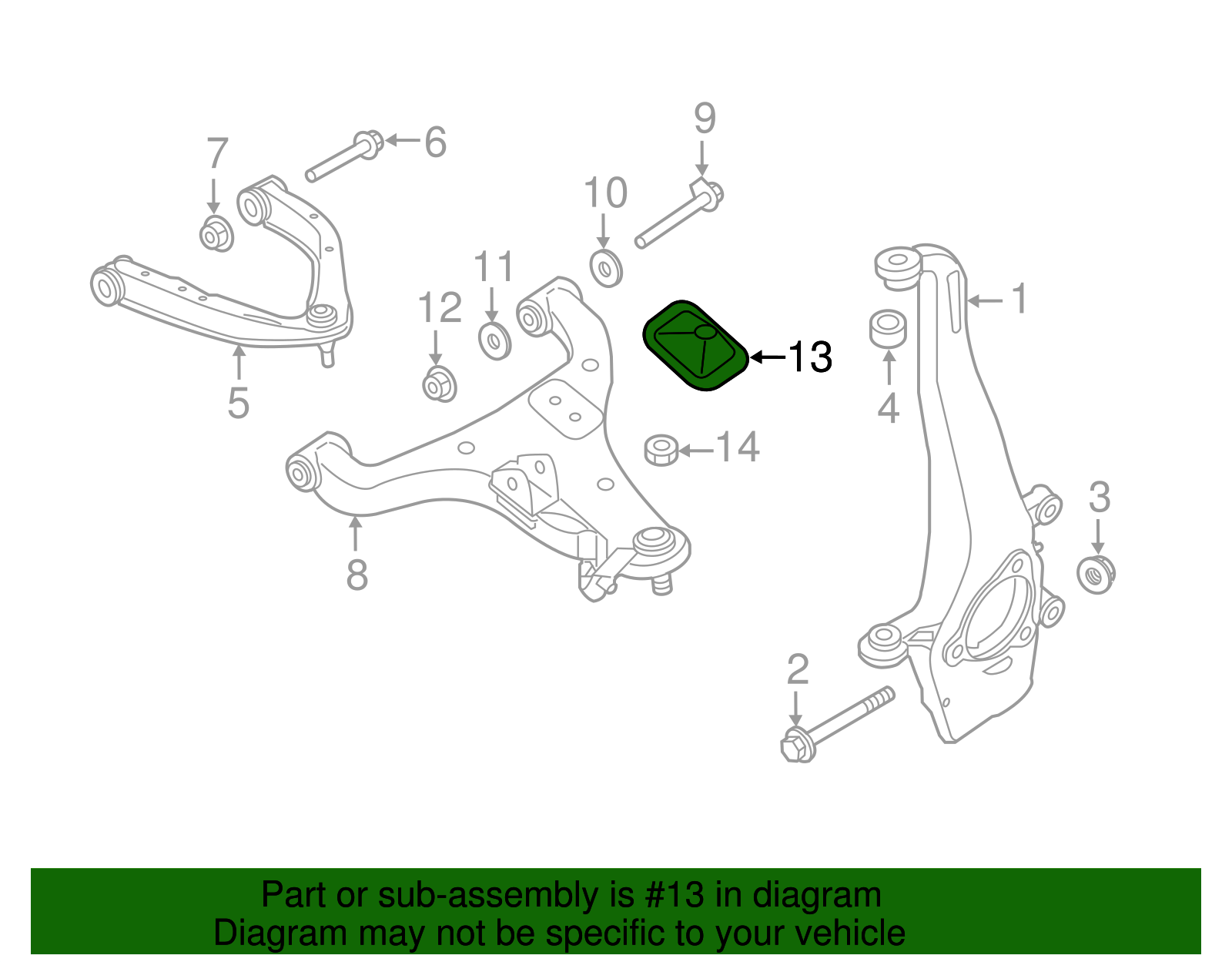 2017-2024 Nissan TITAN Bumper 54050-EZ00A | Temecula Nissan Parts