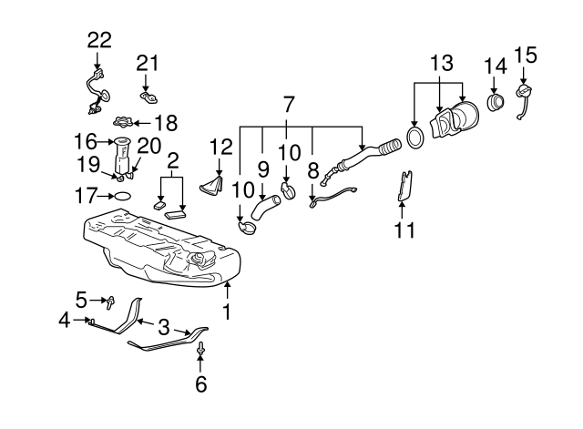 2003-2005 GM Fuel Pump Module Kit 19369903 | GMPartsDirect.com