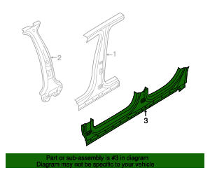 4H4-809-838-A - Rocker Panel 2011-2018 Audi A8 Quattro | Audi OEM Parts