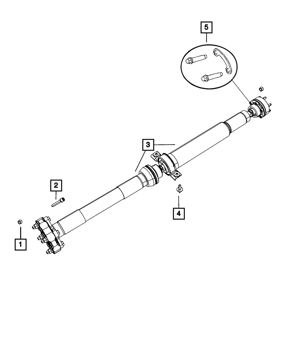 2011 Jeep Grand Cherokee Drive Shaft 52853647AF | Mopar.com National eStore