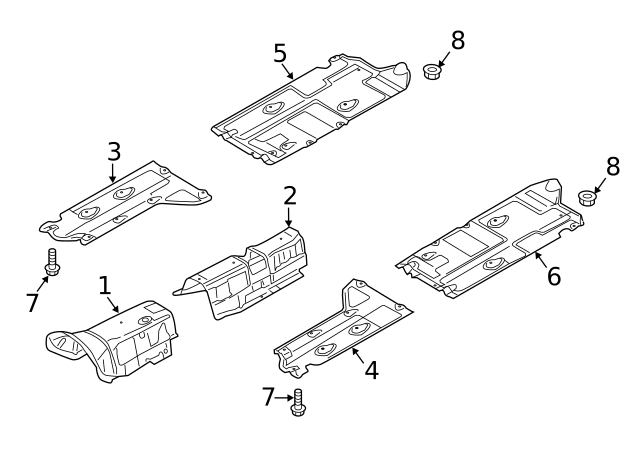 2017-2022 Genesis G90 Under Cover Assembly Right-hand 84145-D2000 ...