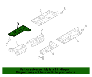 2017-2022 Genesis G90 Under Cover Assembly Right-hand 84145-D2000 ...