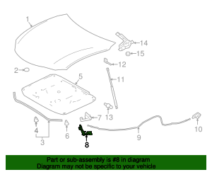 2016-2024 Lexus Lock Cover 53525-30130 | AutoNationParts.com