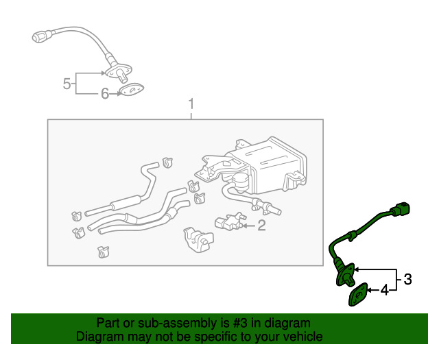 1999-2004 Toyota Oxygen Sensor 89467-35011 | OEM Parts Online