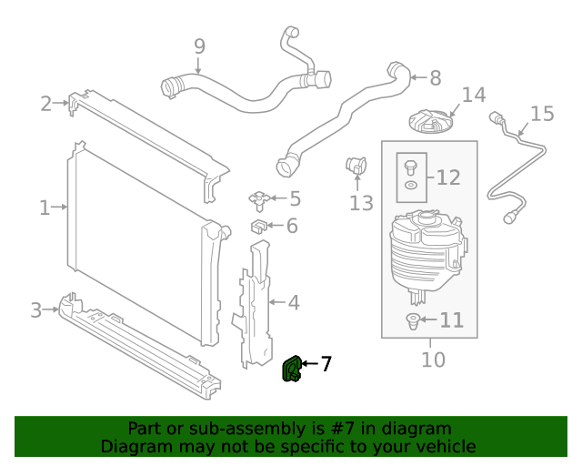 Genuine BMW 17-11-9-895-623 | Side Cover Lower Insulator | FREE ...