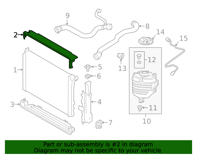 17118666836 - 2019-2023 BMW Upper Cover (17-11-8-666-836) | BMW of ...