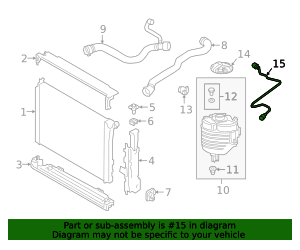 17-12-8-654-824 - By-Pass Hose 2019-2023 BMW | AutoNationParts.com