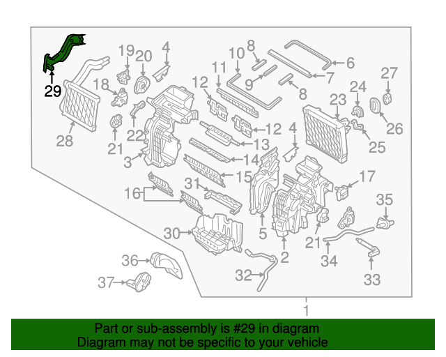 2017-2020 Hyundai Elantra Heater Core Cover 97171-F2000 | OEPartsQuick