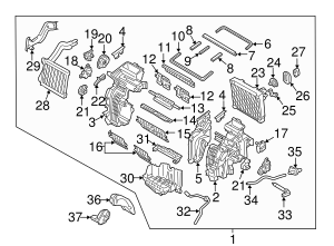 2017-2020 Hyundai Elantra Evaporator Core 97139-F2000 | OEM Parts Online