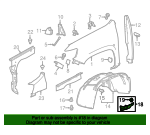 2015-2022 GM Passenger Side Front Fender Cover 23455142 | TascaParts.com