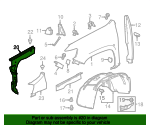 2015-2022 GM Intake Air Splash Shield 84420769 GM | GMPartsDirect.com