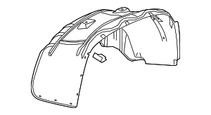 2021-2022 GM Front Passenger Side Wheelhouse Liner 84634869 GM ...