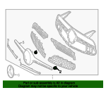 231-884-00-74 - Grille Assembly Cap 2013-2023 Mercedes-Benz | Mercedes ...