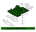 51757129341 - 2006-2013 BMW Under Cover (51-75-7-129-341) | BMW of ...