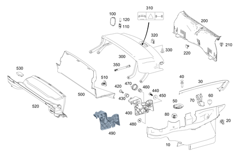 Luggage Compartment Covering for 2016 Mercedes-Benz SLK 300 | MB Online ...