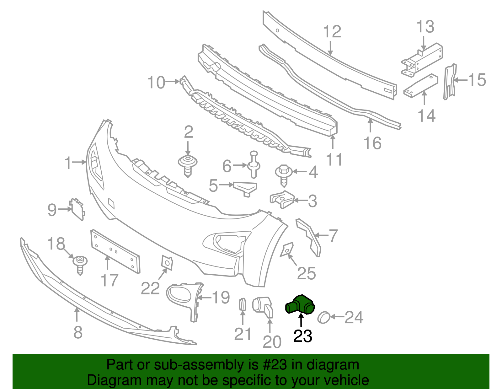 66209274429 - 2014-2023 BMW Auto Park Sensor (66-20-9-274-429) | BMW of ...