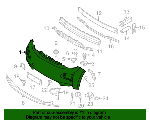 51117385782 - 2014-2017 BMW i3 Bumper Cover (51-11-7-385-782) | BMW of ...