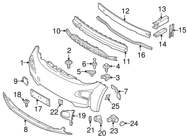 51117403864 - 2014-2017 BMW i3 Tow Bracket Cover (51-11-7-403-864 ...