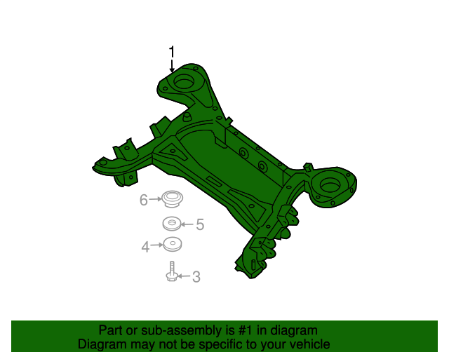 2008-2012 Nissan Pathfinder Cross-Member 55400-ZS30A | QuirkParts