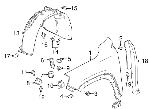 Fender & Components for 2023 GMC Terrain | GMPartsDirect.com