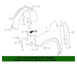 2018-2020 GM Fender Mtg Bkt 22977745 | TascaParts.com