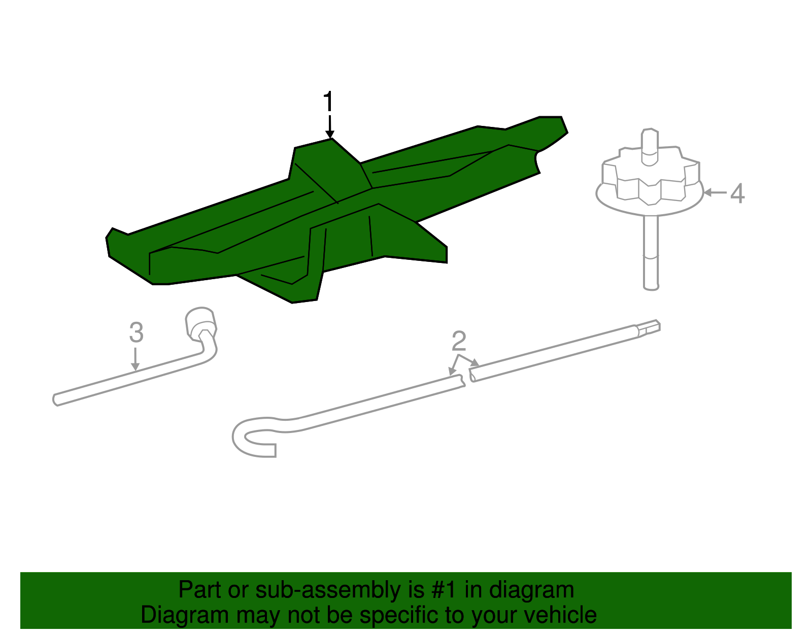 2018-2025 Toyota Jack Assembly 09111-06120 | Toyota Parts Center