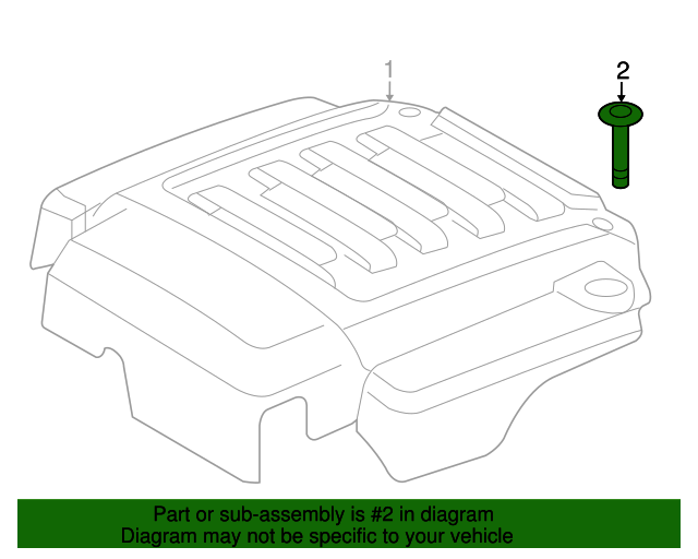 2005-2009 Land Rover Engine Cover Retainer LZM500020 | OEM Parts Online