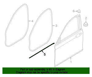 51767341645 - 2017-2022 BMW Lower Seal (51-76-7-341-645) | BMW of South ...
