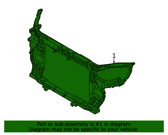 64101-R0000 - Radiator Support 2022-2024 Kia Carnival | Kia.Parts Store