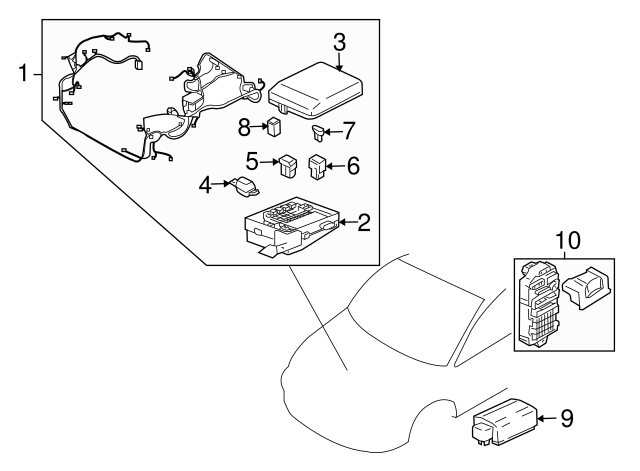 2004-2007 Mitsubishi Endeavor Control Module MR587294 | OEM Parts Online