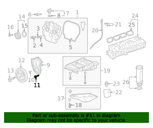 11548002 GM Upper Oil Pan Bolt | GM Parts Store