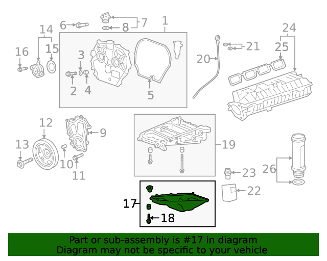 2019-2023 GM Lower Oil Pan 12717172 | Londoff Discount Parts