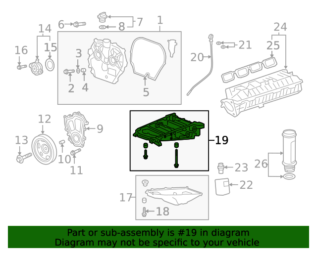 2019-2023 GM Lower Crankcase Extension 55516936 GM | GMPartsDirect.com