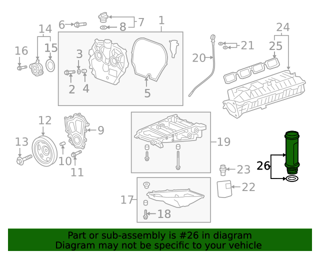 2019-2024 GM Oil Filler Tube 12686973 | GmPW