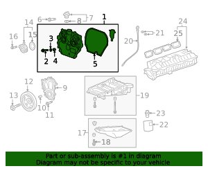 2019-2021 GM Upper Timing Cover 55506817 | GMPartsDirect.com