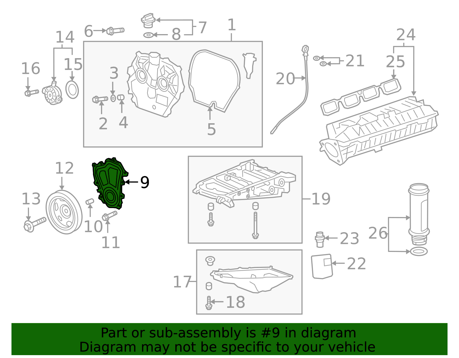 2019-2025 GM Engine Front Cover 55486913 GM | GMPartsDirect.com