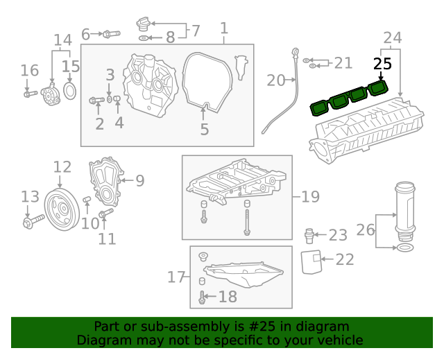 2019-2024 GM Intake Manifold Seal 55488180 GM | GMPartsDirect.com