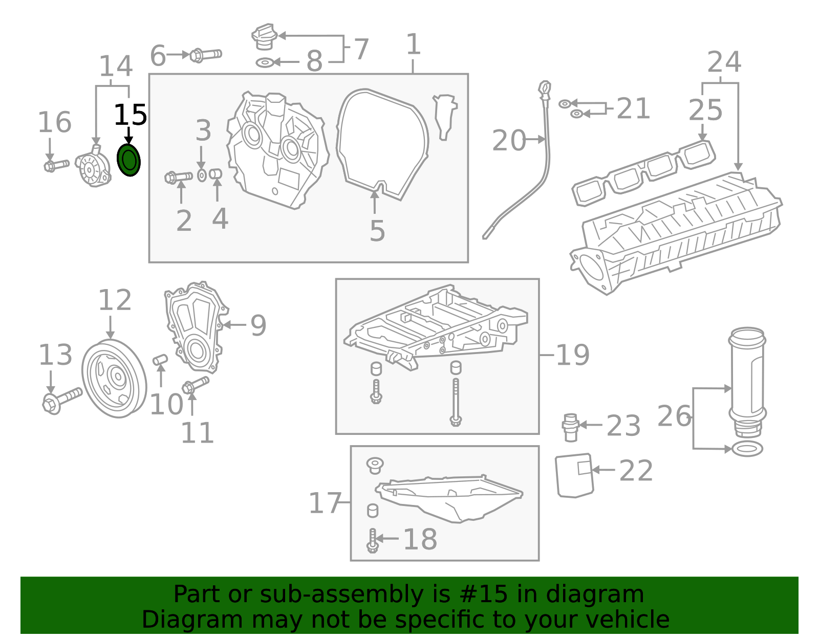 2019-2025 GM Camshaft Position Actuator Magnet Gasket 55499462 GM ...