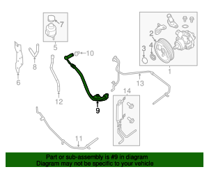 49720-1PD0A - Pressure Hose 2012-2021 Nissan | Nissan Parts ...