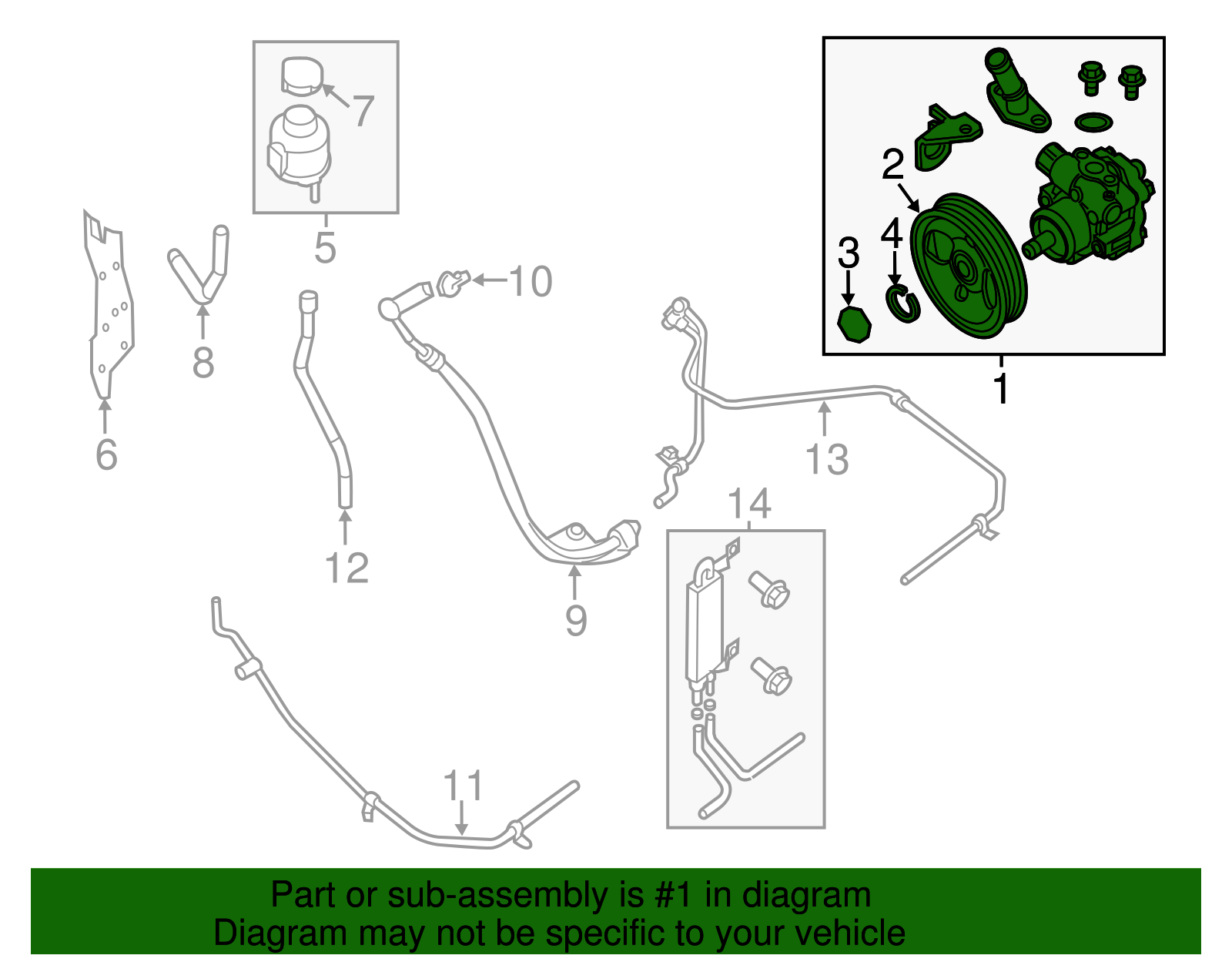 2012-2021 Nissan Power Steering Pump 49110-1PD0B | Sullivan Brothers Nissan