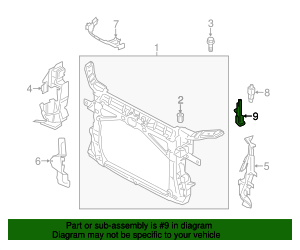 8V0-820-536 - Temp Sensor Bracket 2015-2024 Audi | Audi OEM Parts