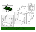 2013-2019 Cadillac ATS Upper Radiator Air Baffle 23229471 ...