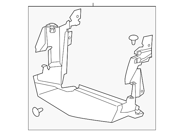 2015-2019 Cadillac ATS Lower Radiator Air Baffle 84271393 GM ...