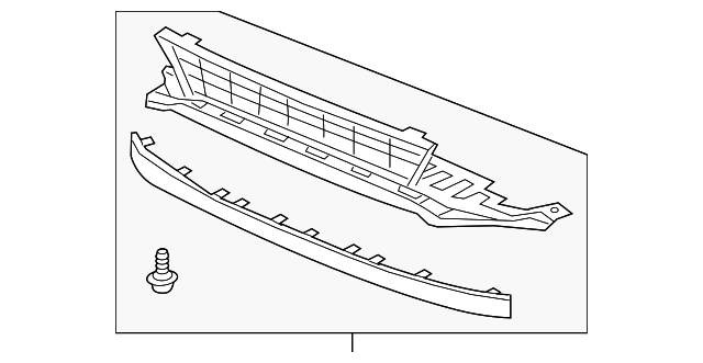 71102-T5R-A50 - Grille Assembly, Front Bumper (Lower) 2018-2020 Honda ...