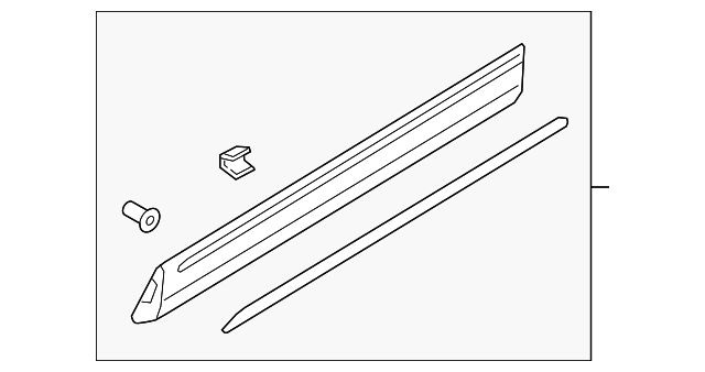 2019-2024 Audi Lower Molding 4M8-853-959-A-GRU | Audi USA Parts
