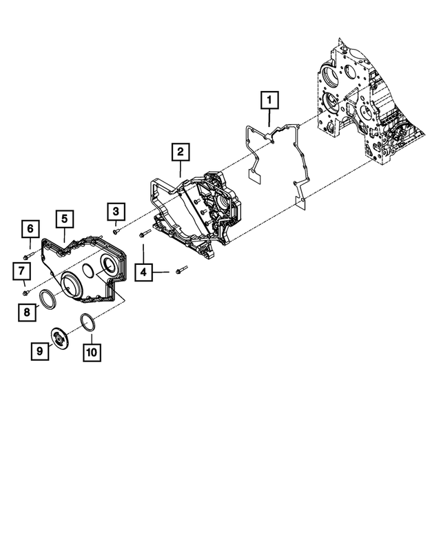 MOPAR TIMING CASE COVER - 68453903AA - 68453903AA | Mopar Online Parts