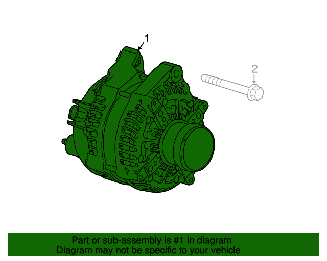 13529303 - Alternator 2016-2024 Chevrolet Camaro | AutoNationParts.com