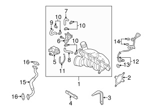 2006-2018 Volkswagen Converter & Pipe Gasket 1K0-253-115-AB | OEM Parts ...