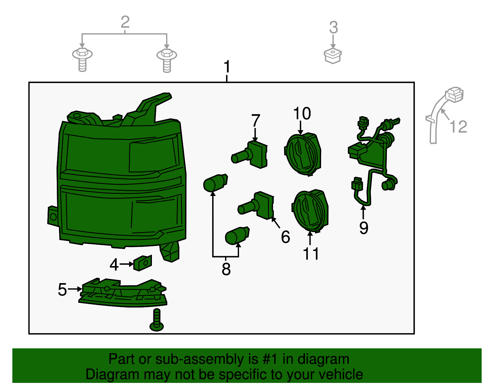 84434763 - Driver Side Headlamp 2014-2015 Chevrolet Silverado 1500 ...